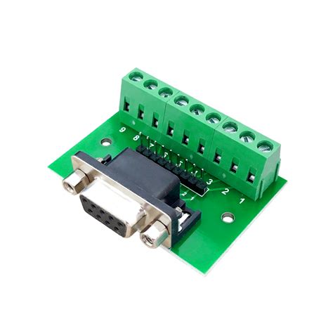 Rs232 Breakout Board Db9 Female To Terminal Block Adapter • Mktechnic