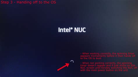 intel nuc sometimes doesn t boot sticks on intel nuc screen intel