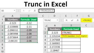 How To Use The Excel TRUNC Function The Tech Edvocate