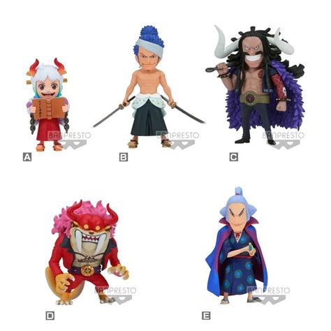 Set Of 5 One Piece WCF World Collectable Figure Wanokuni Onigashima 9