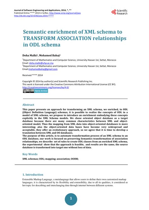 pdf semantic enrichment of xml schema to transform association