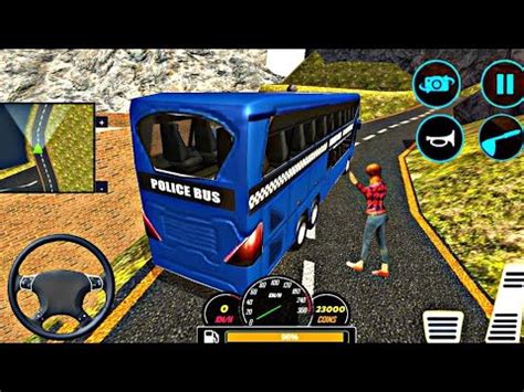 US Police Bus Mountain Driving Simulator Gameplay 91 Mobile