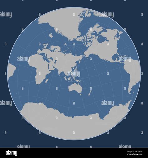 Philippine Sea Tectonic Plate On The Solid Contour Map In The Lagrange Oblique Projection
