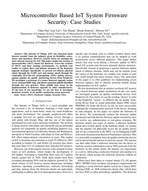 Pdf Microcontroller Based Iot System Computer Science Dokumen