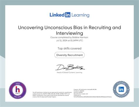 Bobbie Harrison On Linkedin Certificate Of Completion