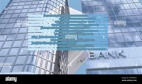 Digital Image Of Statistical Data Processing Against Tall Buildings