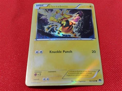 Pokemon Electabuzz Collectible Shiny Hologramtrading Card Anime Toy