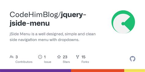 GitHub CodeHimBlog Jquery Jside Menu JSide Menu Is A Well Designed