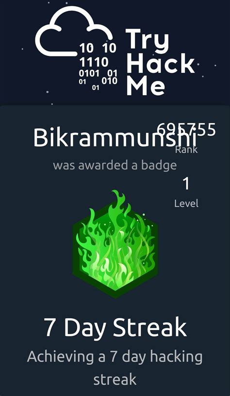 Bikramaditya Munshi On Linkedin Cybersecurity Tryhackme