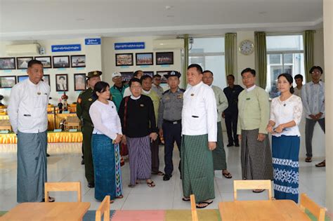 ရှမ်းပြည်နယ်ဝန်ကြီးချုပ်နှင့် အဖွဲ့ဝင်များ လားရှိုးမြို့ရှိ လူထုအခြေပ