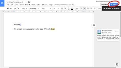 Sharing With Google Docs EdTech NP