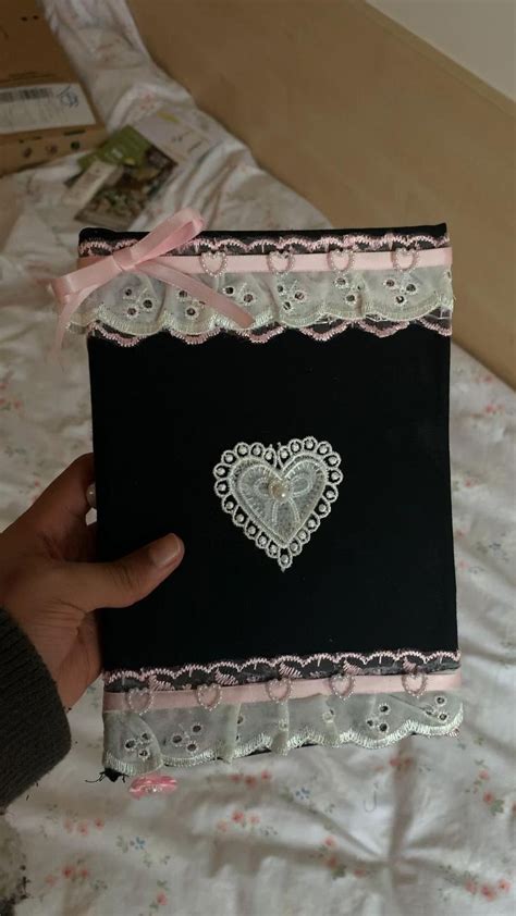 Coquette Notebook Noir ᡣ𐭩 Bulletin Journal Ideas Stationary Shop Crafts