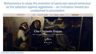 Big Behaviour Leveraging Deep Learning For Behaviomics Possible Applications In Same Sex