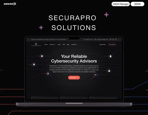 Cybersecurity Website Design Securapro Solutions 7 Images Behance