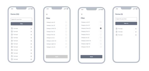 user behavior how to combine filter and search in a list user