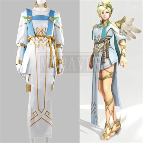 Ow Mercy Victory Cosplay Costume Angela Ziegler Summer Games Skin