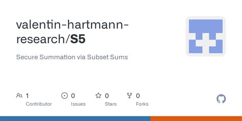 GitHub Valentin Hartmann Research S5 Secure Summation Via Subset Sums
