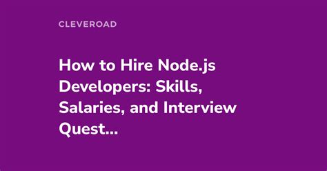 How To Hire Node Js Developers In Best Tips Rates And Options