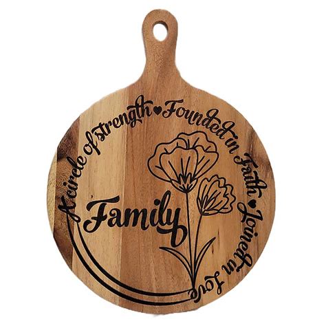 1025″ Wood Round Cutting Board With A Circle In Strength Michaels