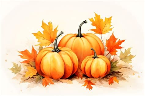 Premium Ai Image Pumpkins Autumn