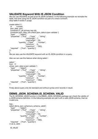 Store Non Structured Data In Json Column Types And Enhancements Of Json Pdf