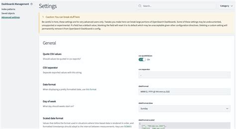 Advanced Settings Eliatra Opensearch Distro Documentation
