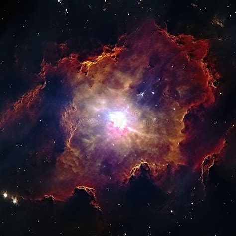 Supernova Remnant Space Space Containing The Debris From A Upe Stock Illustration Illustration