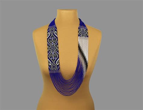 Гердан синє срібло — ціна 1200 грн у каталозі Кольє і намиста Купити аксесуари за доступною