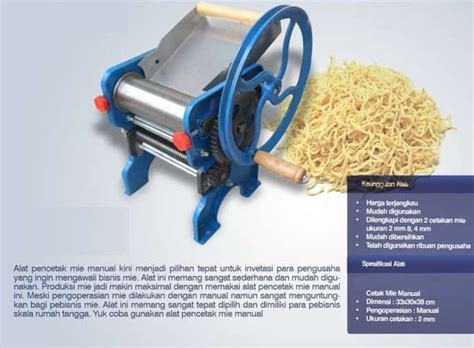 Promo Alat Cetakan Mie Stainless Steel Usaha Noodle Pasta Maker