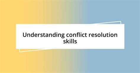 What I Learned From Conflict Resolution Nz