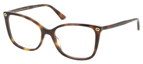 Eyeglasses Gucci Gg 0026o 002 5317 Woman Ecaille Butterfly Full Frame Glasses Trendy 53mmx17mm