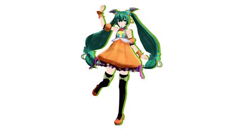 Pdx X Tda Sweet Pumpkin Miku Old Model Dl By Rinkanbara On Deviantart