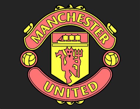 Desenho de Emblema do Manchester United pintado e colorido por Usuário