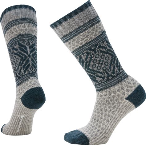 Smartwool Everyday Popcorn Snowflake Pattern Crew Socks Unisex