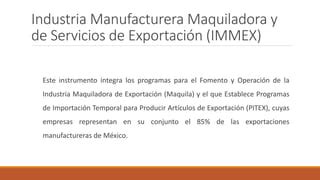 Programas de fomento a la exportación PPT
