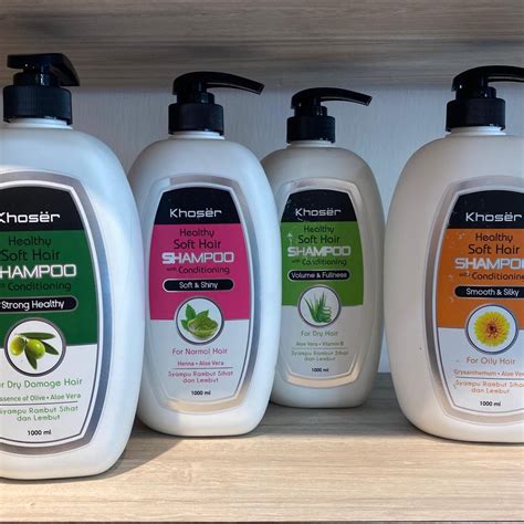 Khoser Hair Shampoo With Conditioning 1000ml Strong Healthy Smooth And Silky Volume And Fullness