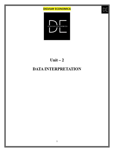 Data Interpretation Di Eng Hindi Pdf Pie Chart Level Of Measurement