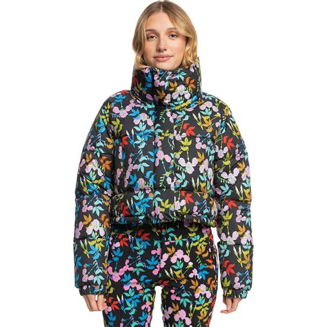 Roxy X Rowley Short Puffer Jacket Womens Clothing