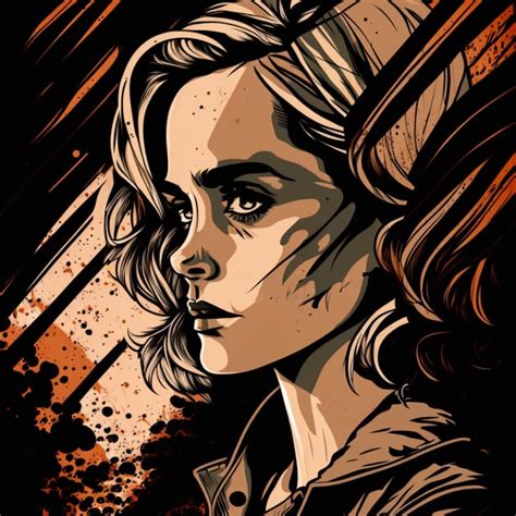 Emma Watson In The Art Style Of Becky Cloonan
