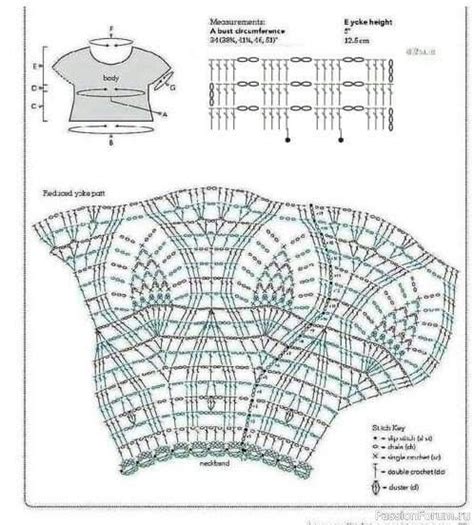 Блуза крючком Схема Женская одежда крючком Схемы и описание In 2024 Haken