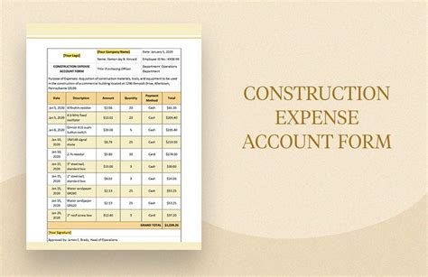 Editable Expense Form Templates In Word To Download