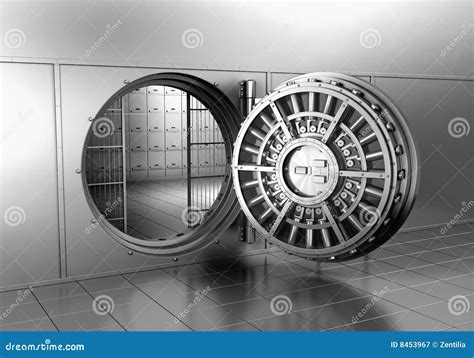 Open Bank Vault Stock Illustration Illustration Of Concept 8453967