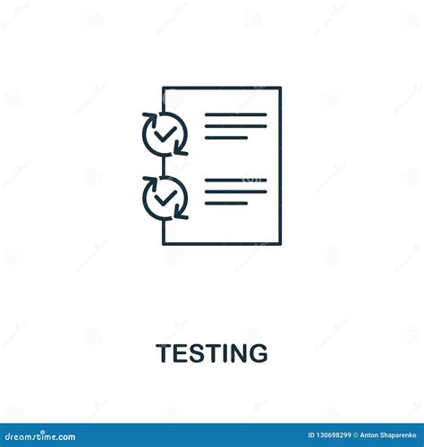 Testing Outline Icon Premium Style Design From Project Management Icons Collection Simple