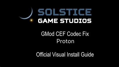 gmod cef codec fix proton official visual install guide🍰 descubra o
