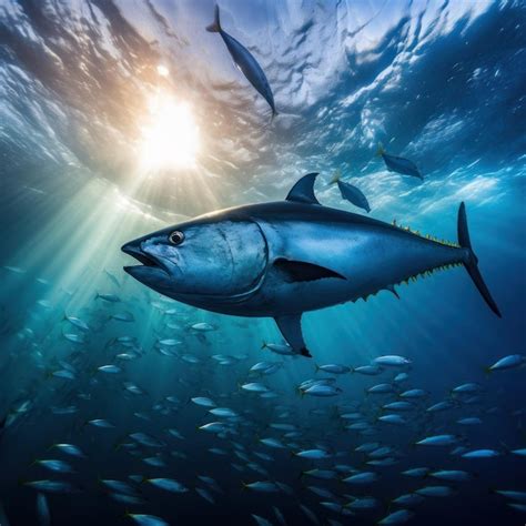 Premium Ai Image Tuna In Its Natural Habitat Wildlife Photography