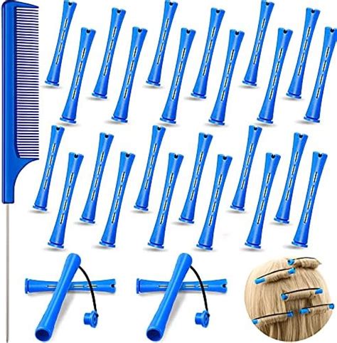Willbond Hair Styling Kit 48 Hair Perm Rods Plastic Cold