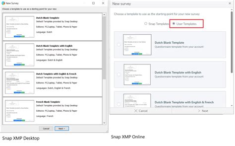 European Survey Templates Snapsurveys