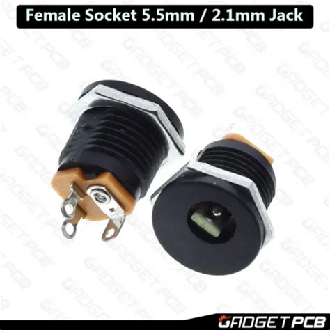 Dc 022 Round Panel Mount Female Socket 5 5mm 3 Pin 2 1mm Jack Price In