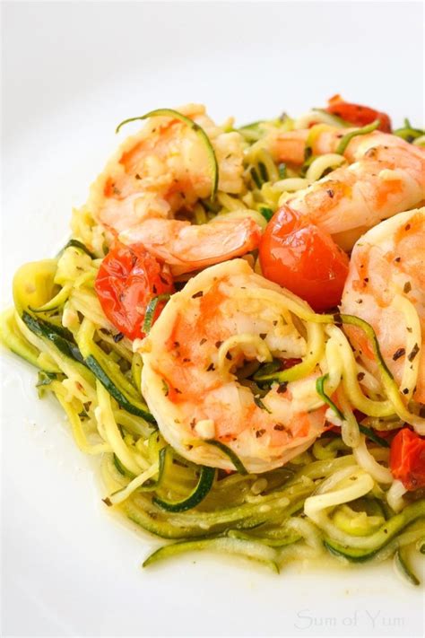 Shrimp Scampi Zucchini Noodles Sum Of Yum