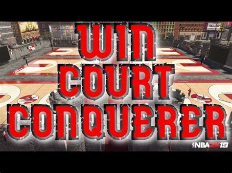 HOW TO WIN COURT CONQUEROR ON NBA K EASIEST METHOD YouTube